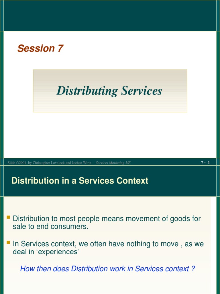 Module 3 Session 5 - Service Delivery System | PDF | Delivery (Commerce ...