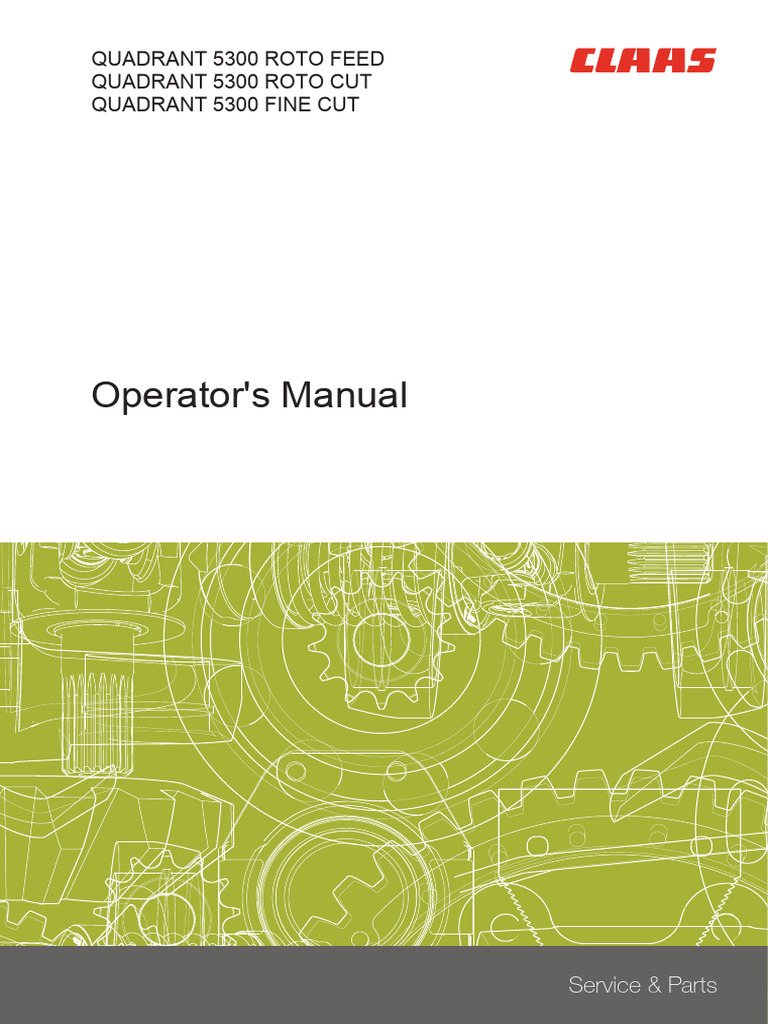 Operator's Manual 5300 FC CLASS | PDF | Tractor | Safety