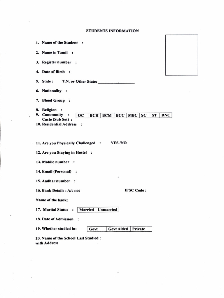 Students Information | PDF