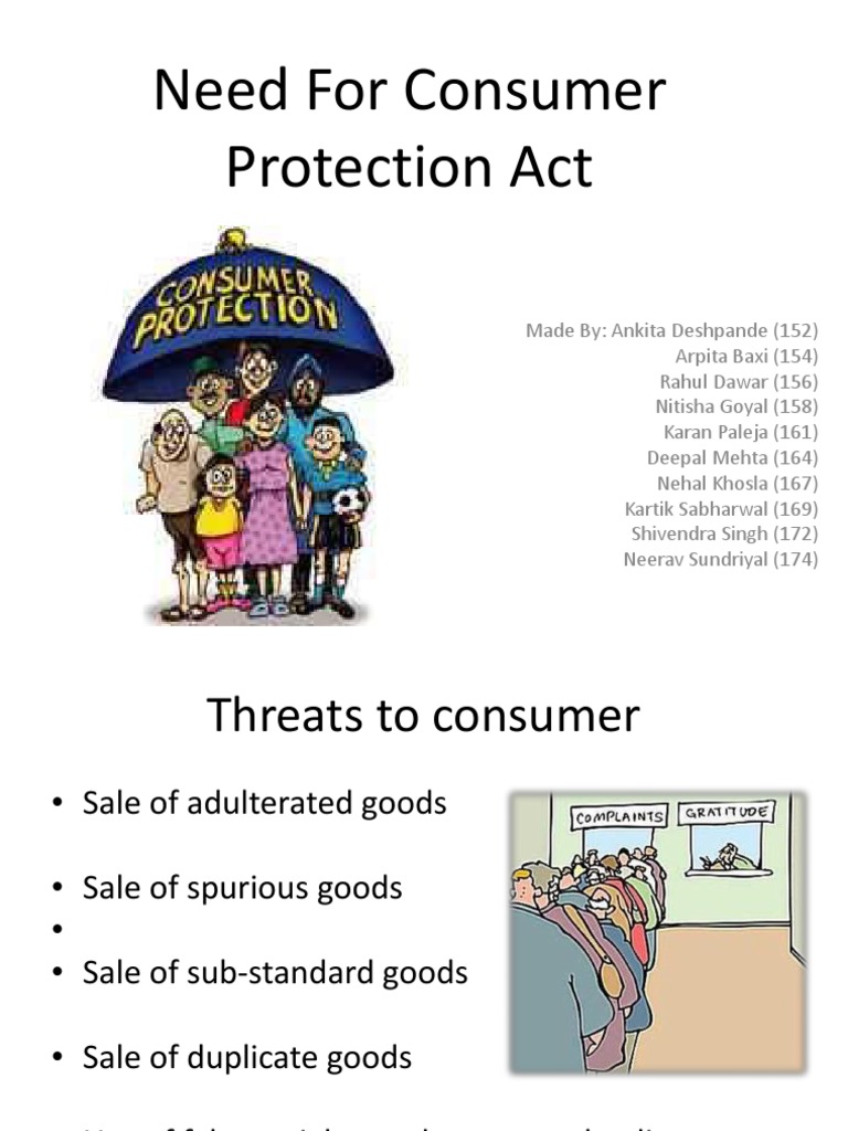 Consumer Protection Act | Consumer Protection | Complaint
