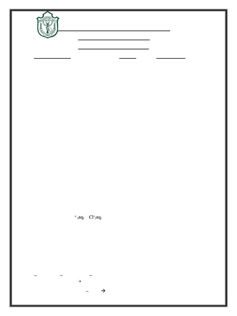 Metals and Non-Metals Worksheet Answerkey | PDF | Ion | Salt (Chemistry)
