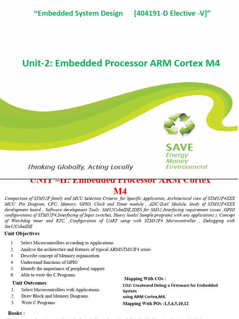 ARM Cortex M4 Embedded System Overview | PDF | Microcontroller | Analog ...