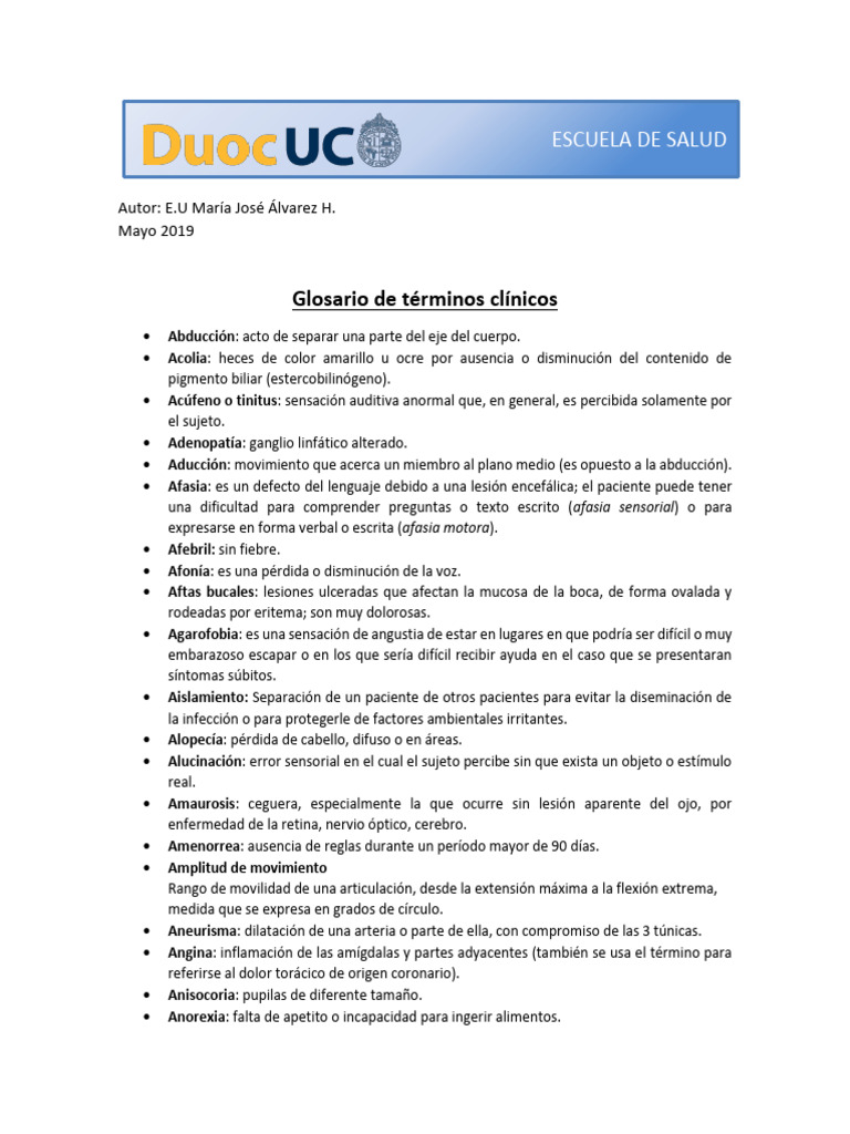 Glosario de T Rminos | PDF | Corazón | Sangre