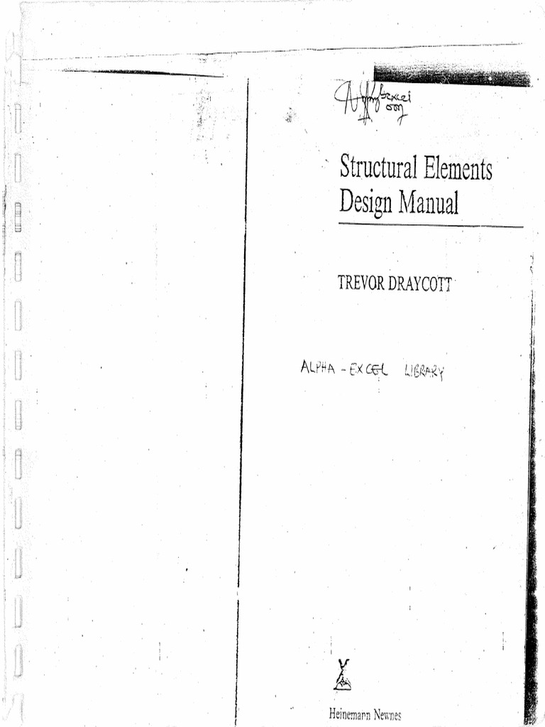 Structural Elements Design Manual - Trevor Draycott | PDF