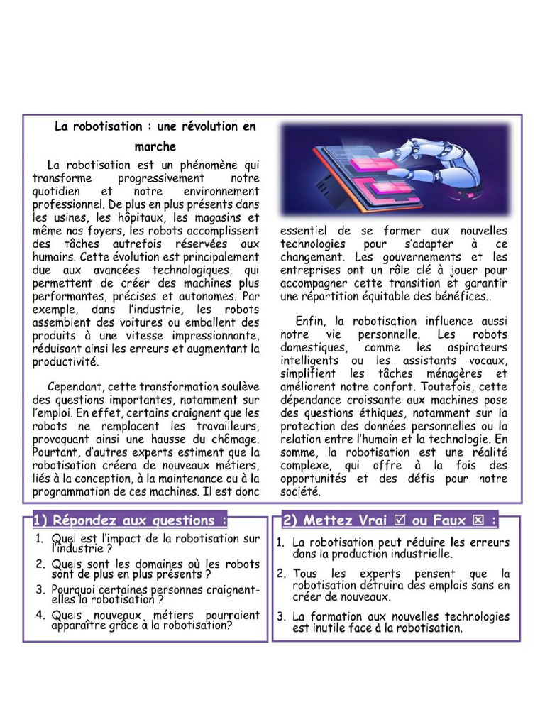 La Robotisation | PDF