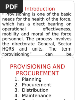 DoD Provisioning in Supply Chain Management | PDF | Logistics | Procurement