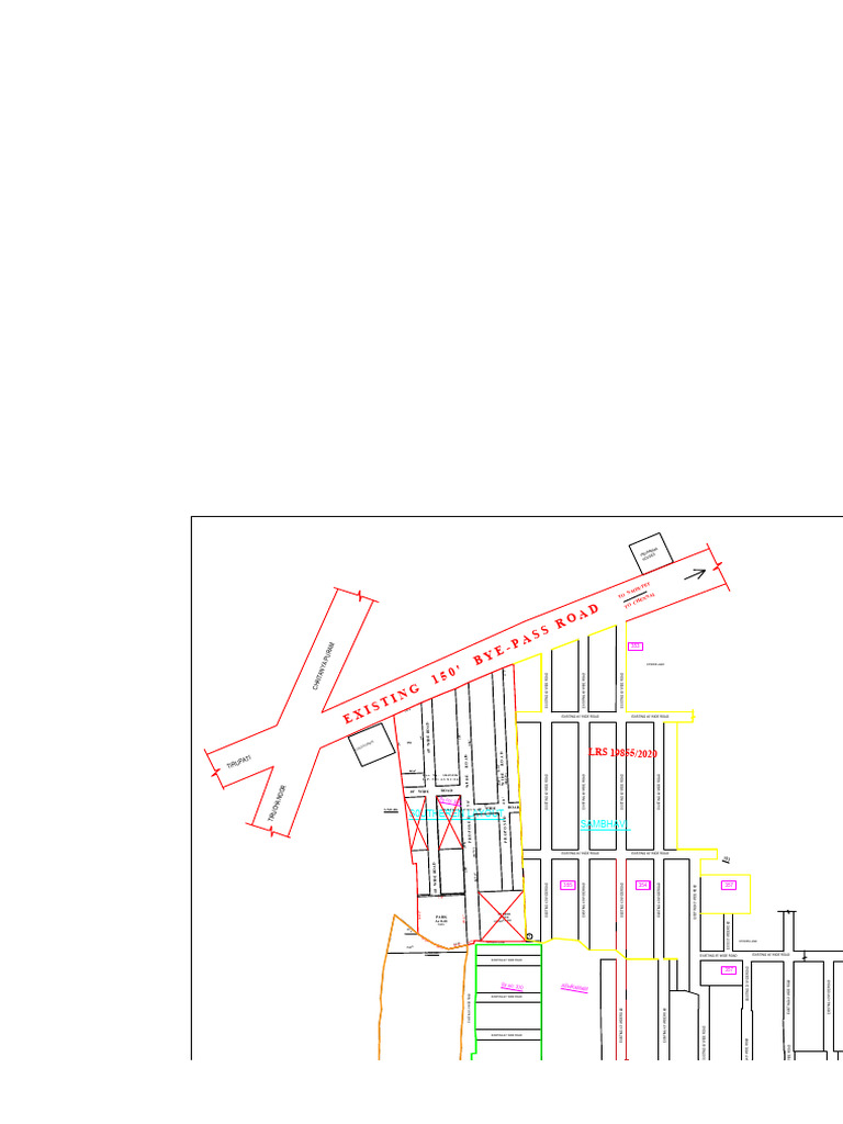 40' and 50' Wide Road Layout Plan | PDF