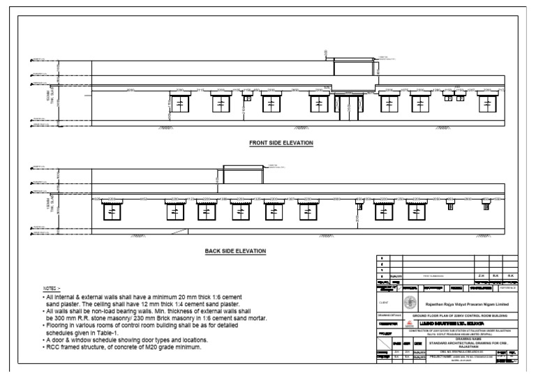 Control Room Ground Floor Plan | PDF | Wall | Civil Engineering