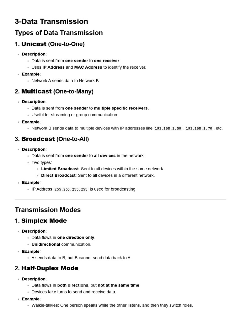 3-Data Transmission | PDF