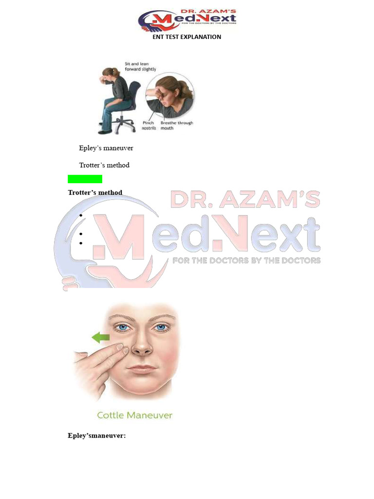 ENT Subject Test Explanation MedNext July 2025 31.05.25 | PDF | Ménière ...