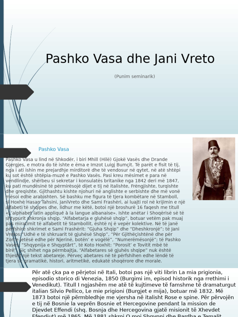 Pashko Vasa Dhe Jani Vreto 2 | PDF