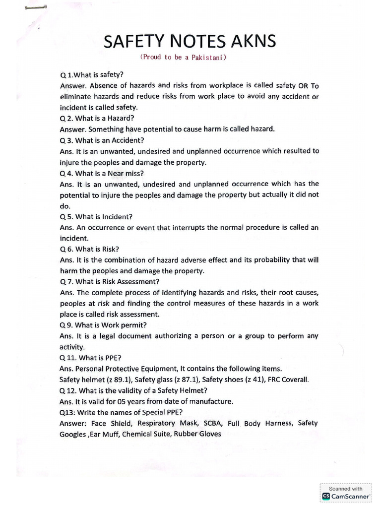 Sabic Safety Notes | PDF