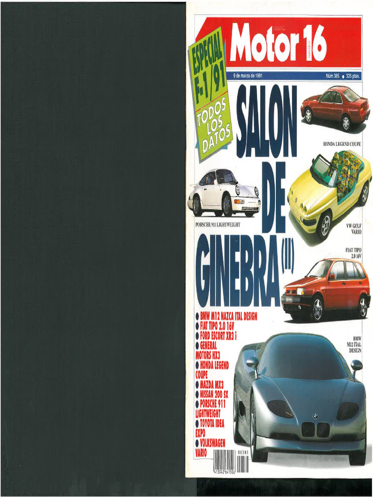 Revista Motor 16 9-3-91 | PDF