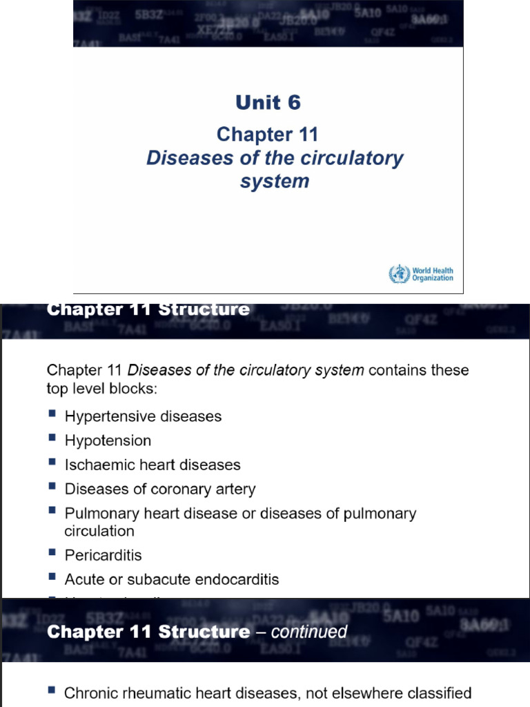 Circulatory System Icd 11 | PDF