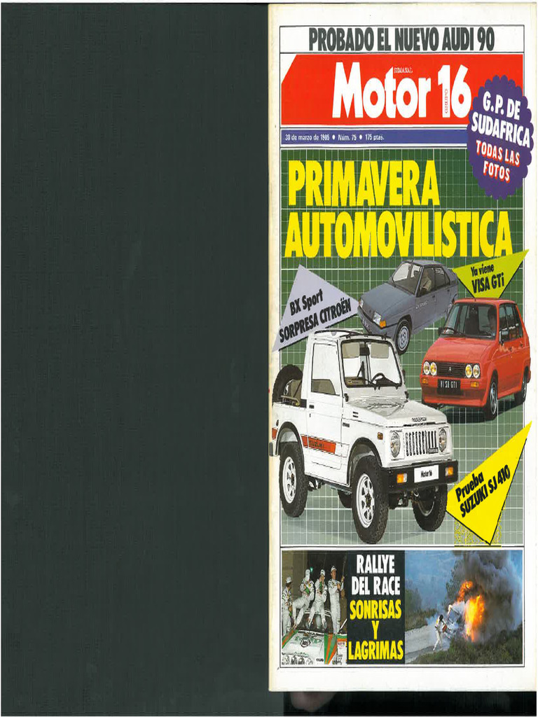 Revista Motor 16 30-3-85 | PDF
