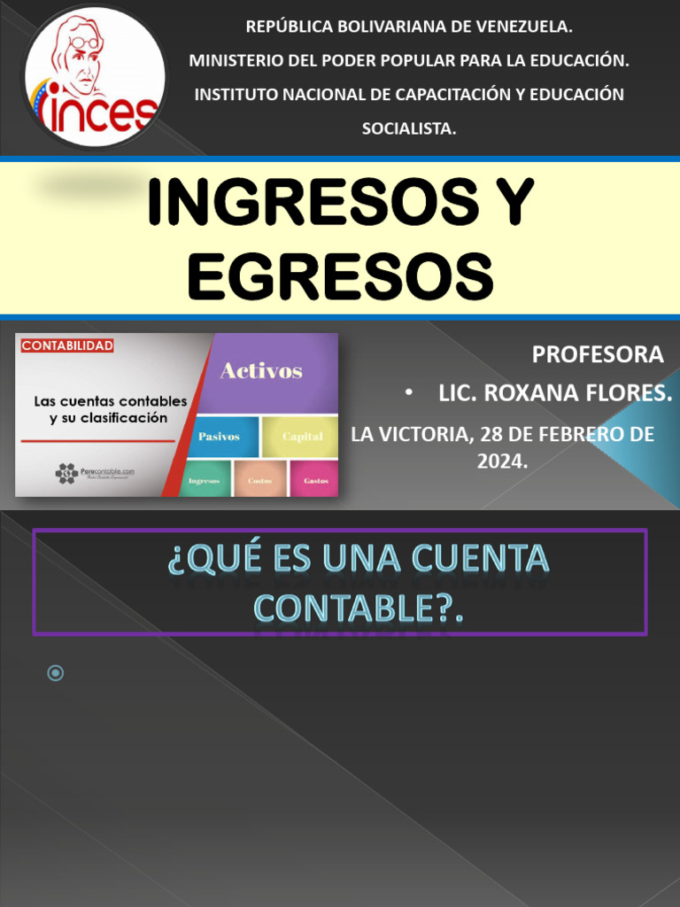 Ingresos, Egresos y Saldos Contables | PDF | Contabilidad | Negocios ...