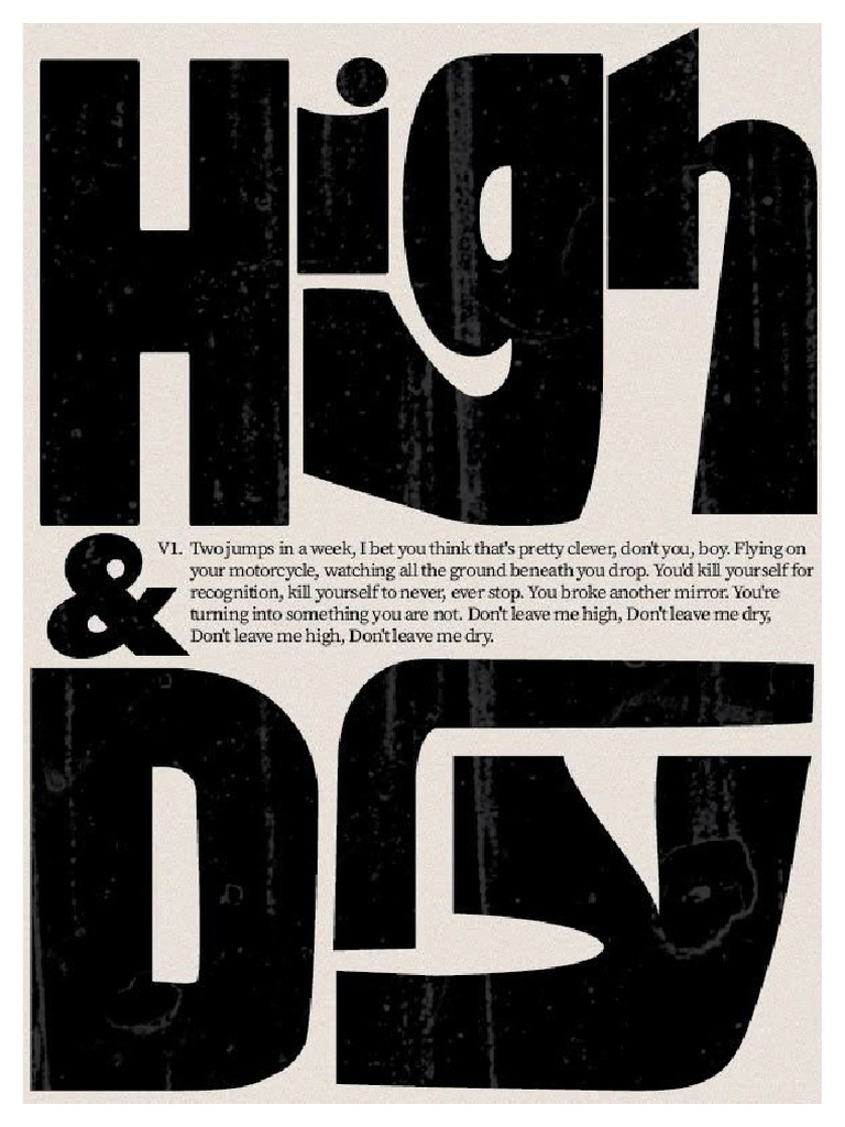 High and Dry Poster | PDF
