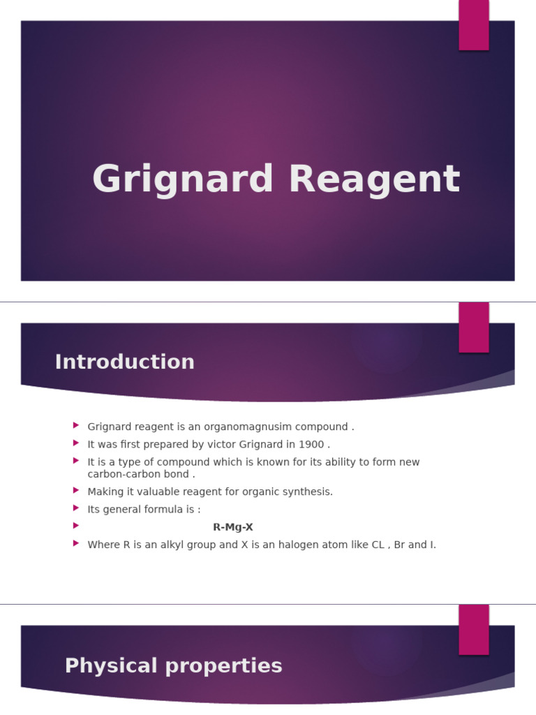 Grignard Reagent | PDF