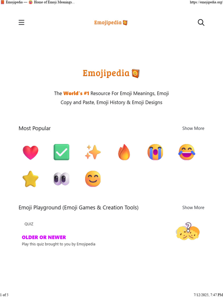 Comprehensive Emoji Meaning Guide | PDF | Point Of Sale | Mobile Software