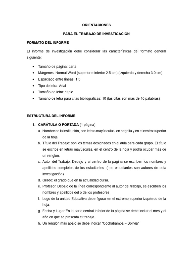 Formato de El Informe en y Con Las Normas Apa | PDF | Citación