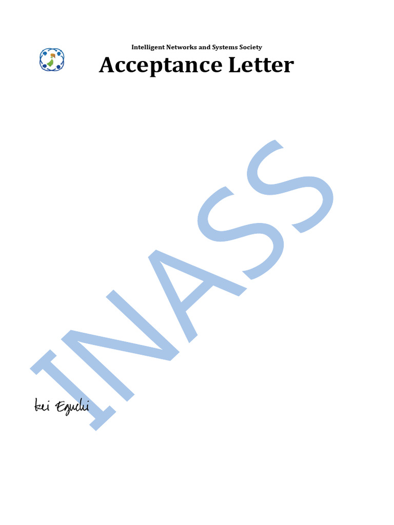Acceptance Letter | PDF