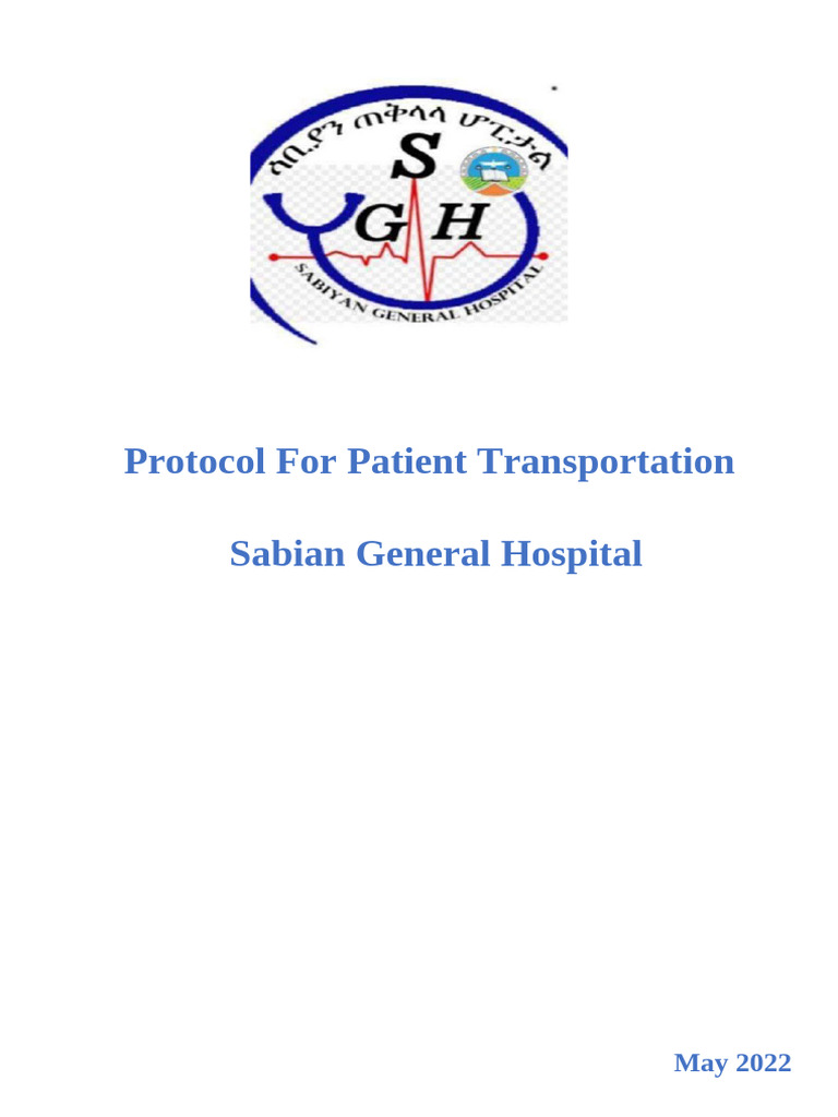 Patient TransportationProtocol | PDF | Patient Safety | Health Professional