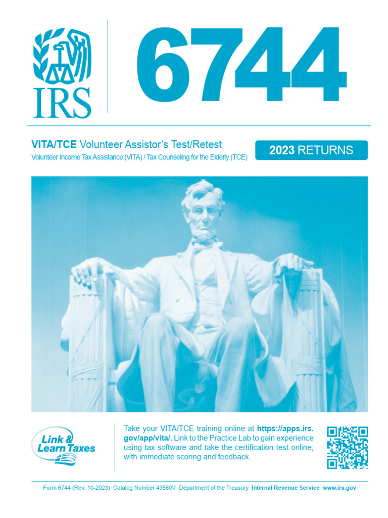 VITA/TCE Volunteer Assistor Test Guide | PDF | Internal Revenue Service ...