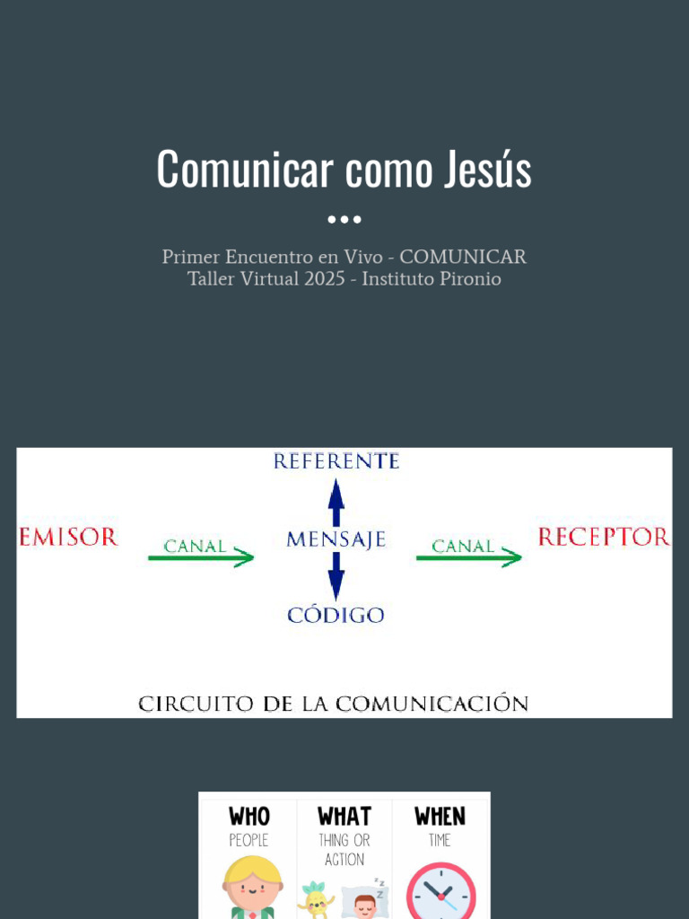 Comunicar Como Jesús - Primer Encuentro en Vivo | PDF | Pensamiento ...
