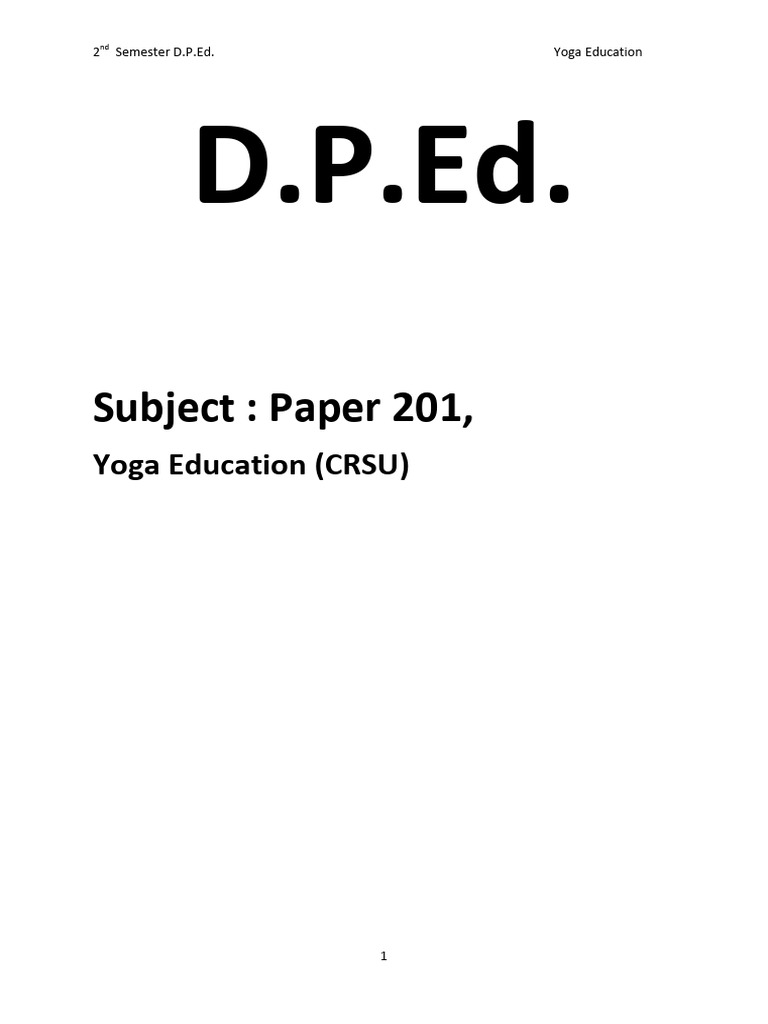 201 Yoga Education | PDF
