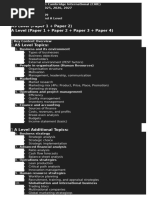 Cambridge AS & A Level Business 9609 Syllabus | PDF | Marketing ...
