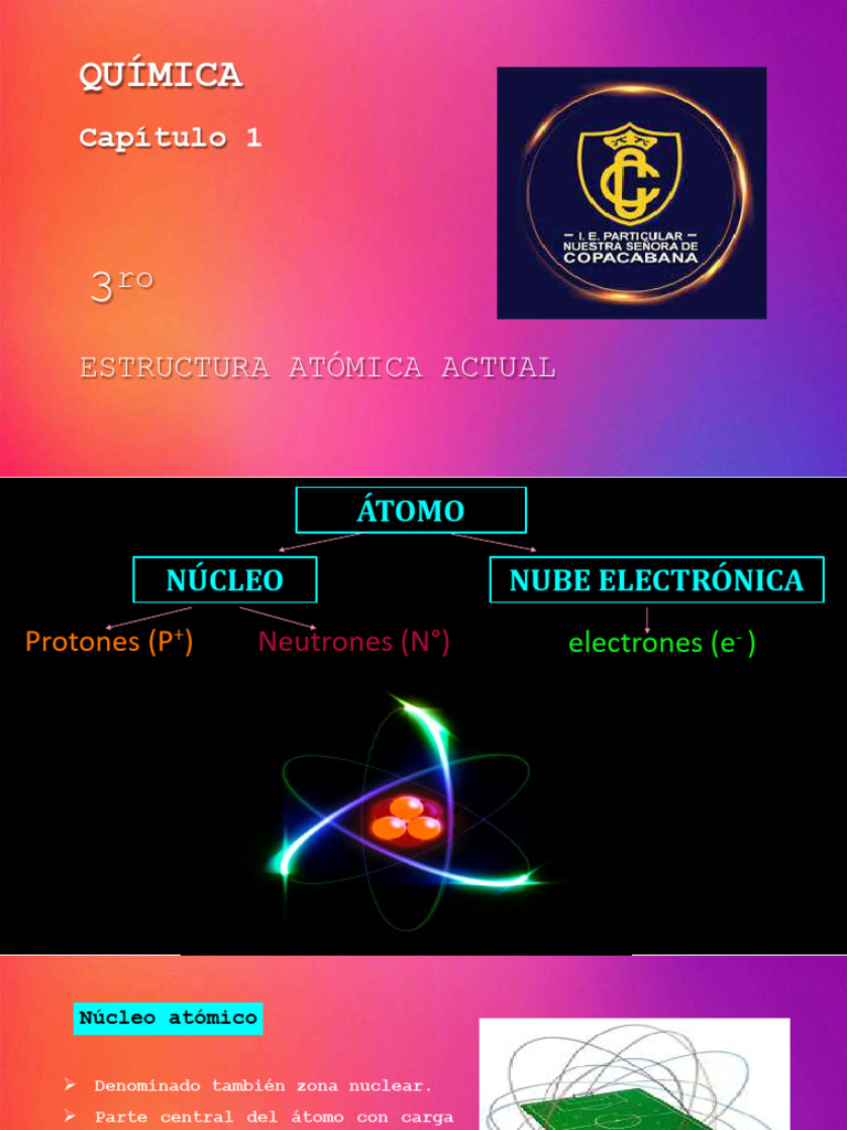 Cap 1 Estrucrura Atomica | PDF | Isótopo | Núcleo atómico