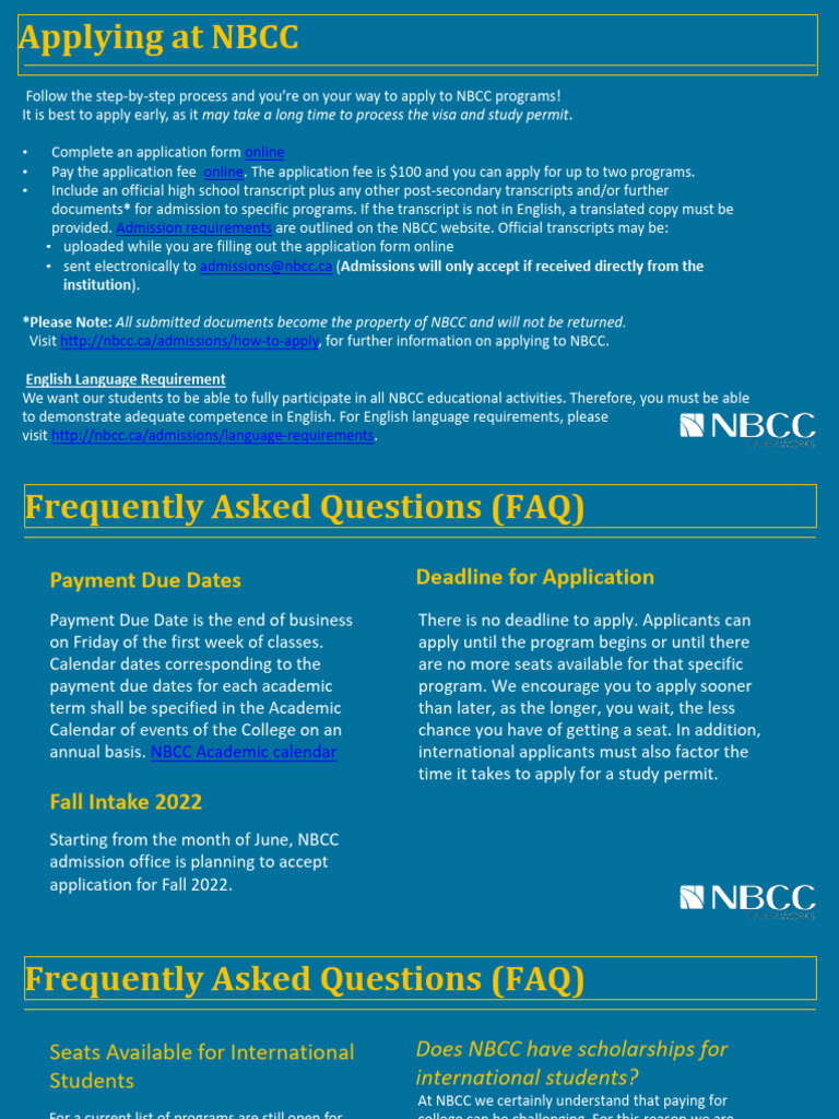 NBCC International Live - Handout | PDF | Human Migration | Immigration