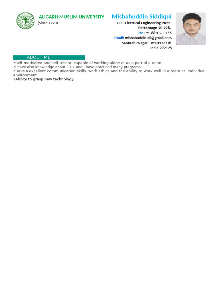 Misbahuddin Siddiqui | PDF