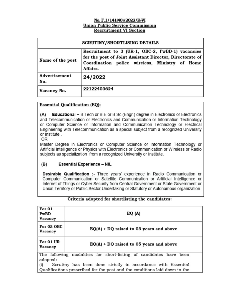 Scrty 03 JntAstDir DCPW MHA Engl 230124 | PDF | Telecommunications ...