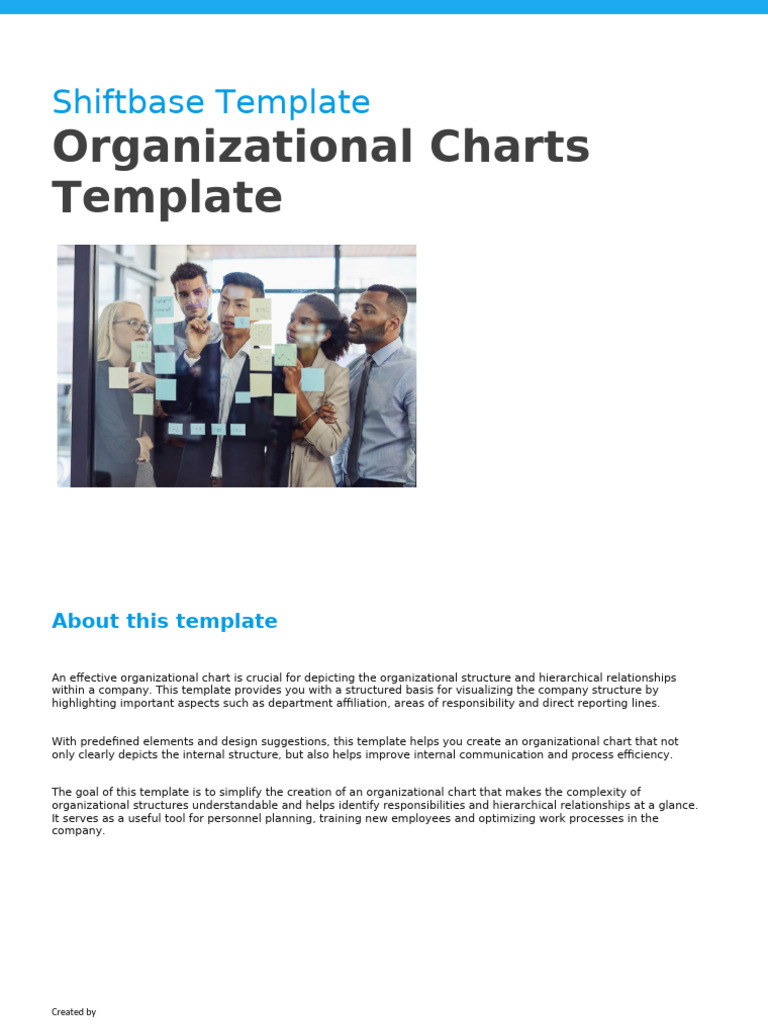 Organizational Chart Template by Shiftbase | PDF | Organizational Structure | Business