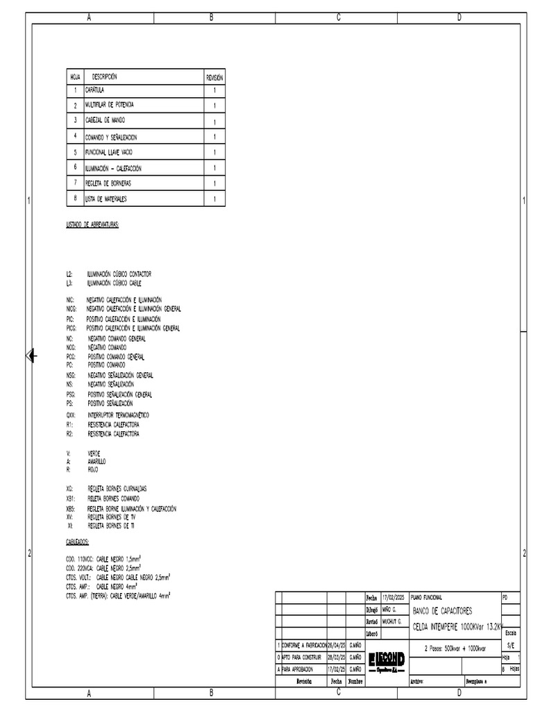 4808-01-E-FU03-1-Funcional Etapa2 - 1000KVar - CAF | PDF