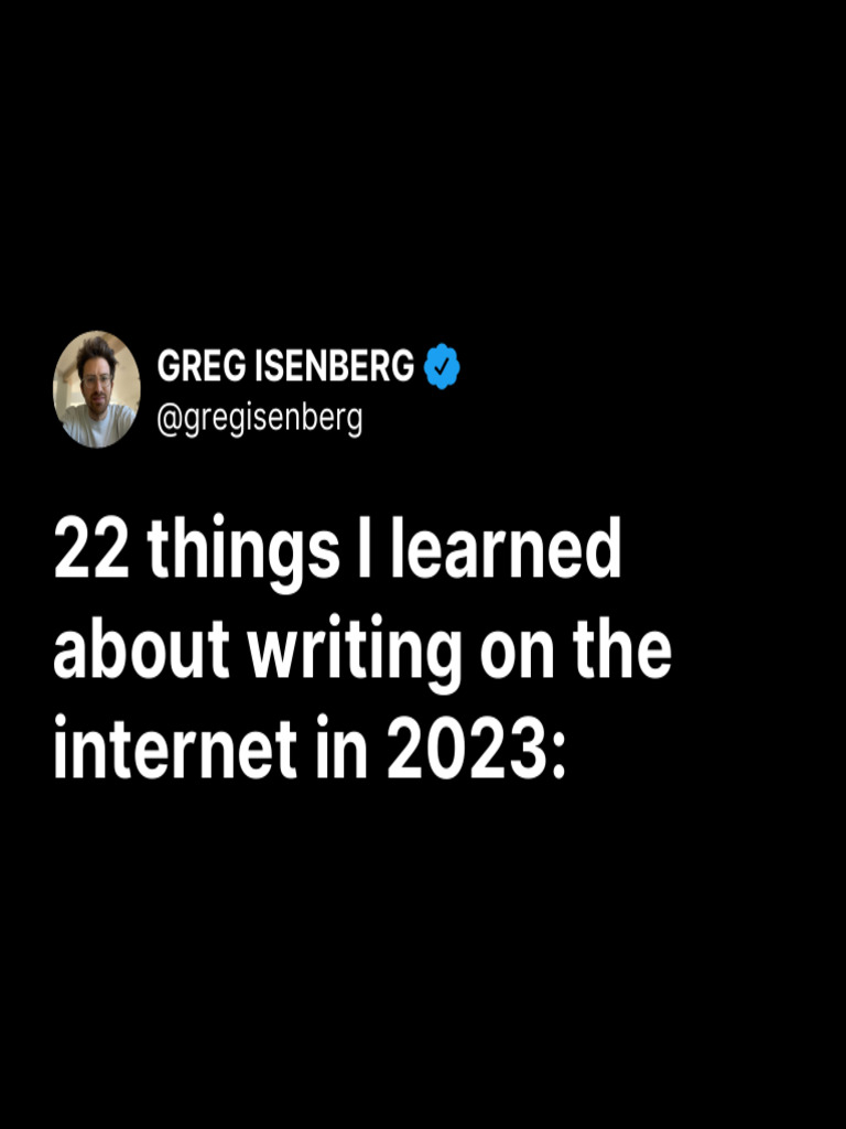 22 Things I Learned About Writing On The Internet 1705921380 | PDF