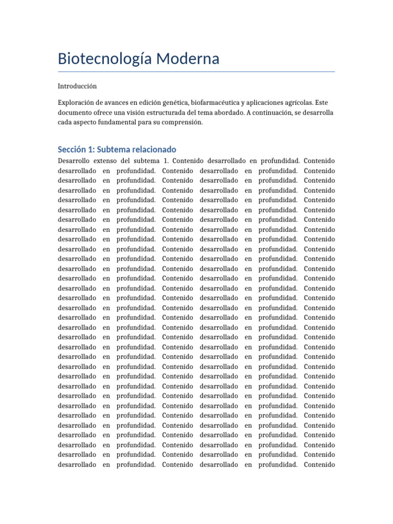 Biotecnología Moderna | PDF