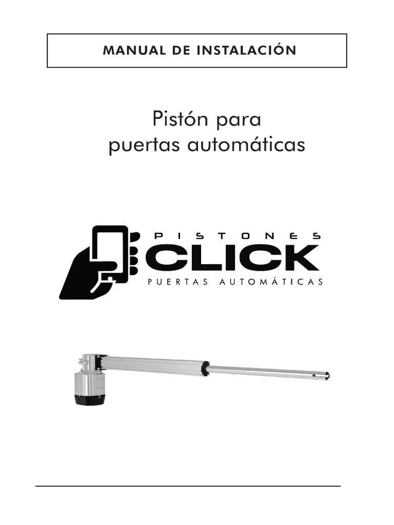 Instalación de Piston Manual y Click | PDF