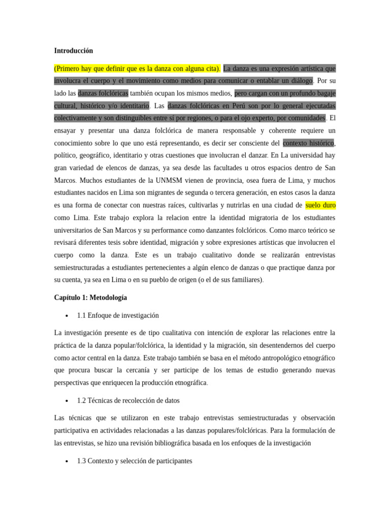 Introducción | PDF | Bailes | Etnografía