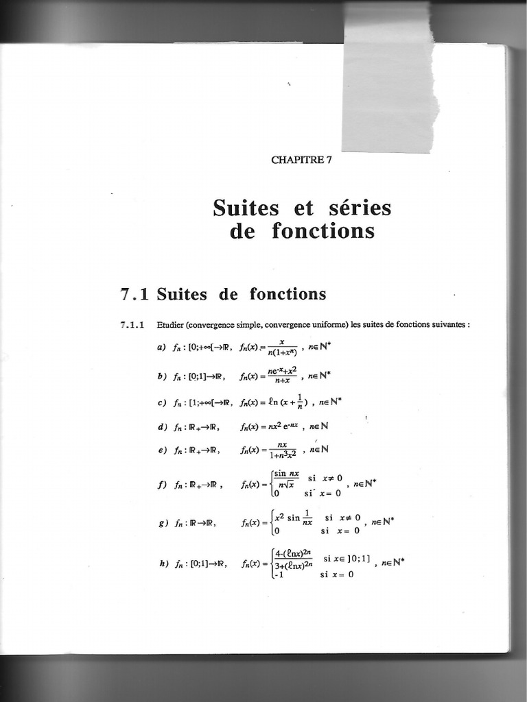 Exos Suites Series Fonctions | PDF