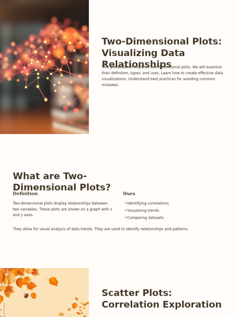 Two Dimensional Plots Visualizing Data Relationships.pptx 20250418 170623 ٠٠٠٠ | PDF | Histogram ...