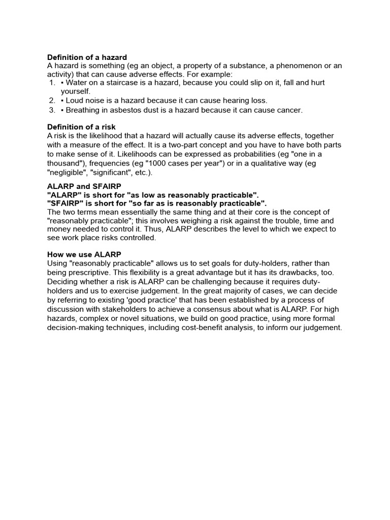 Understanding ALARP in Aviation Safety | PDF