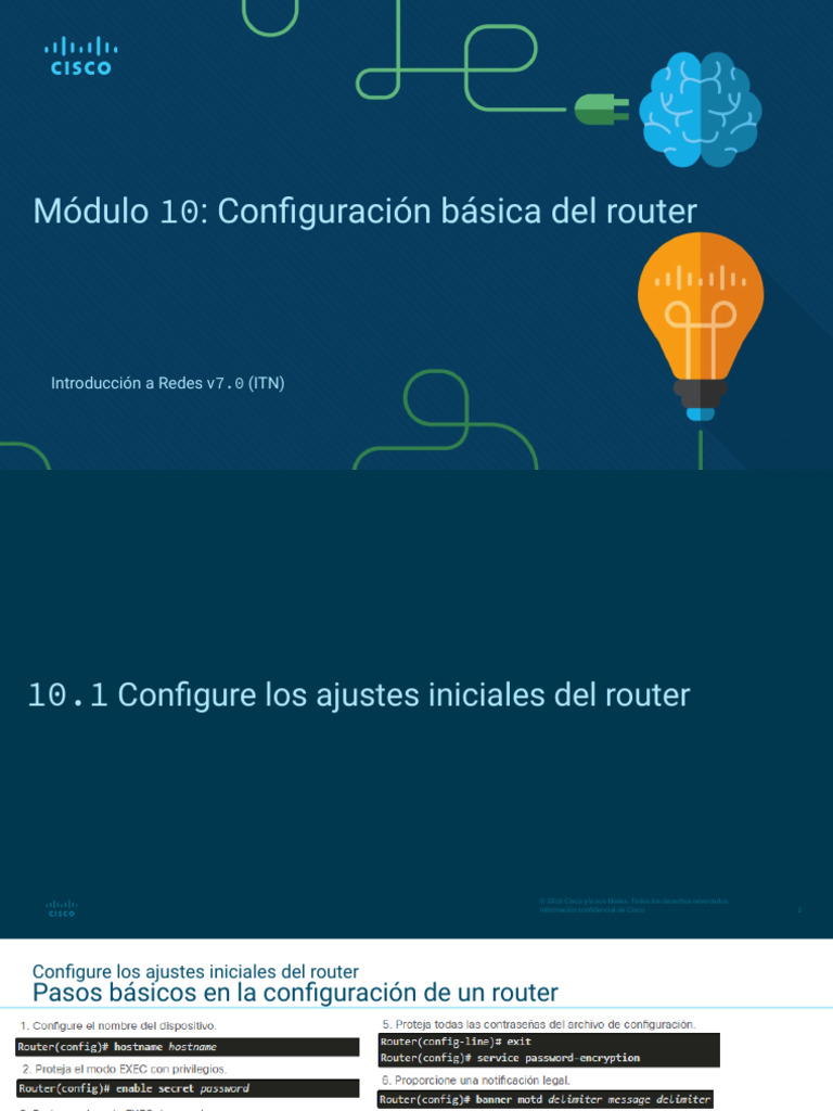 Prueba de configuración básica del router | PDF | Enrutador ...
