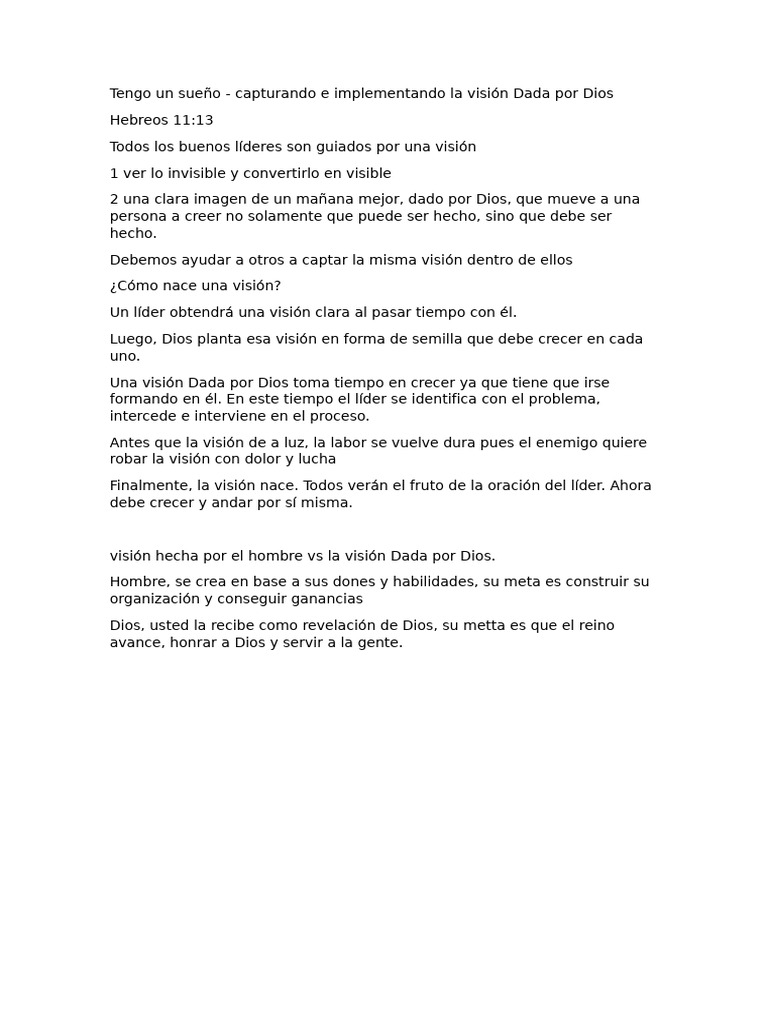Tengo Un Sueño | PDF