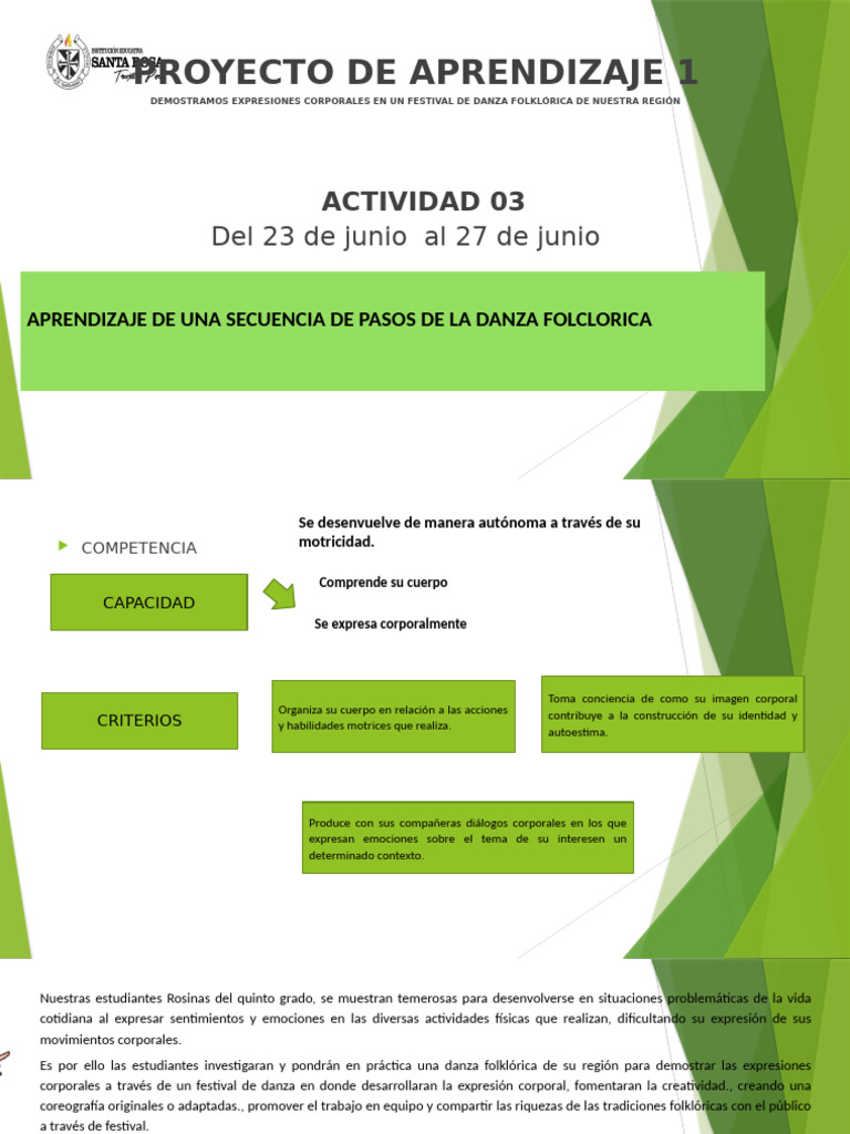 Actividad 03. Proyecto 1 | PDF | Bailes | Folklore