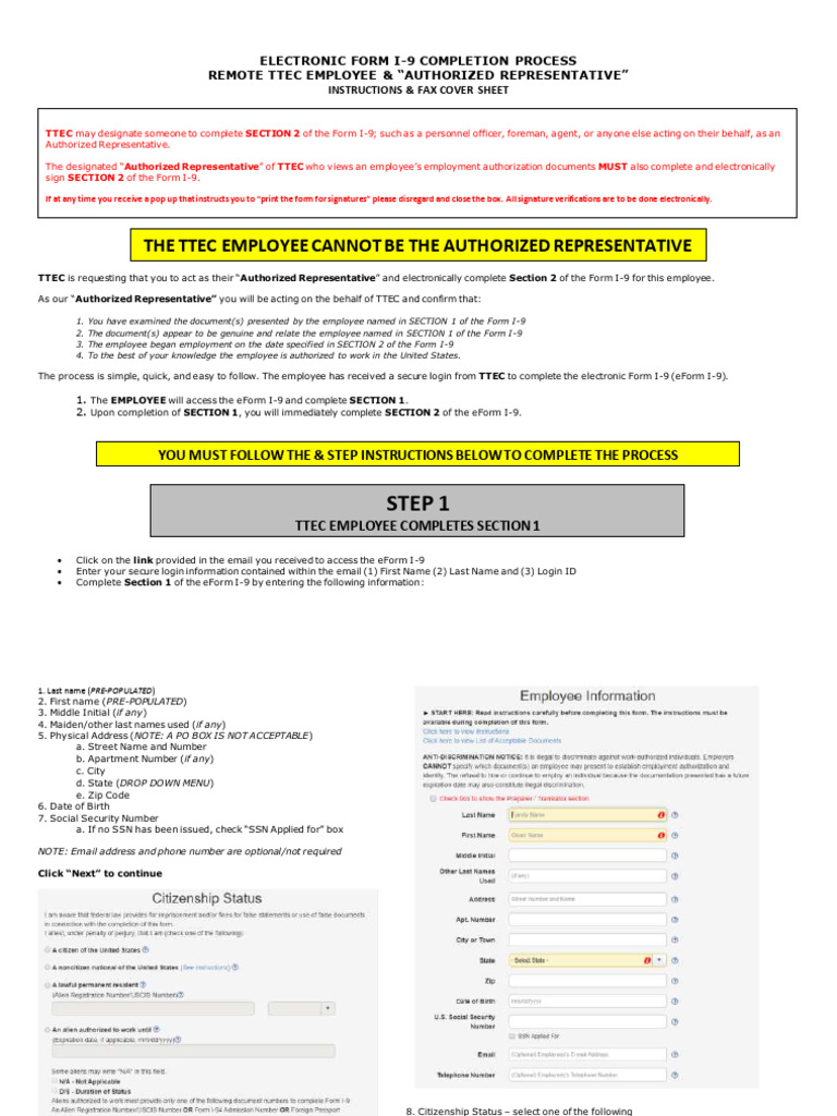 2020 at Home I9 Instructions | PDF