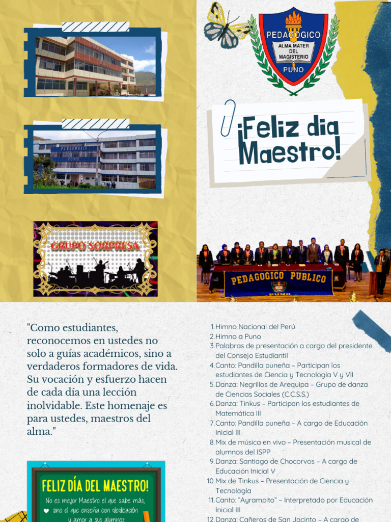 Programa Dia Del Maestro | PDF