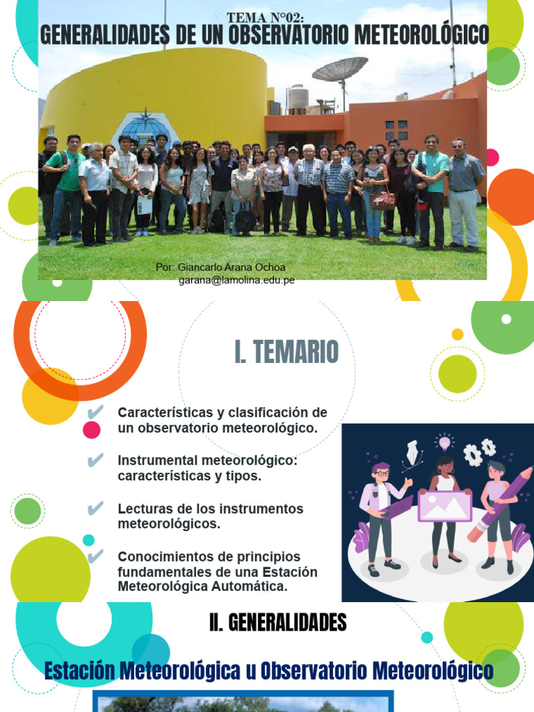 Tema 2 - Generalidades de Un Observatorio Meteorológico | PDF | Meteorología | Ciencias de la Tierra