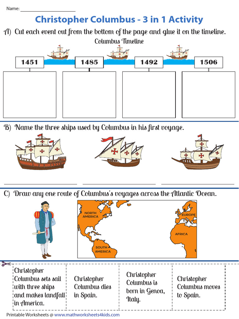 Chritopher Columbus - Activities | PDF